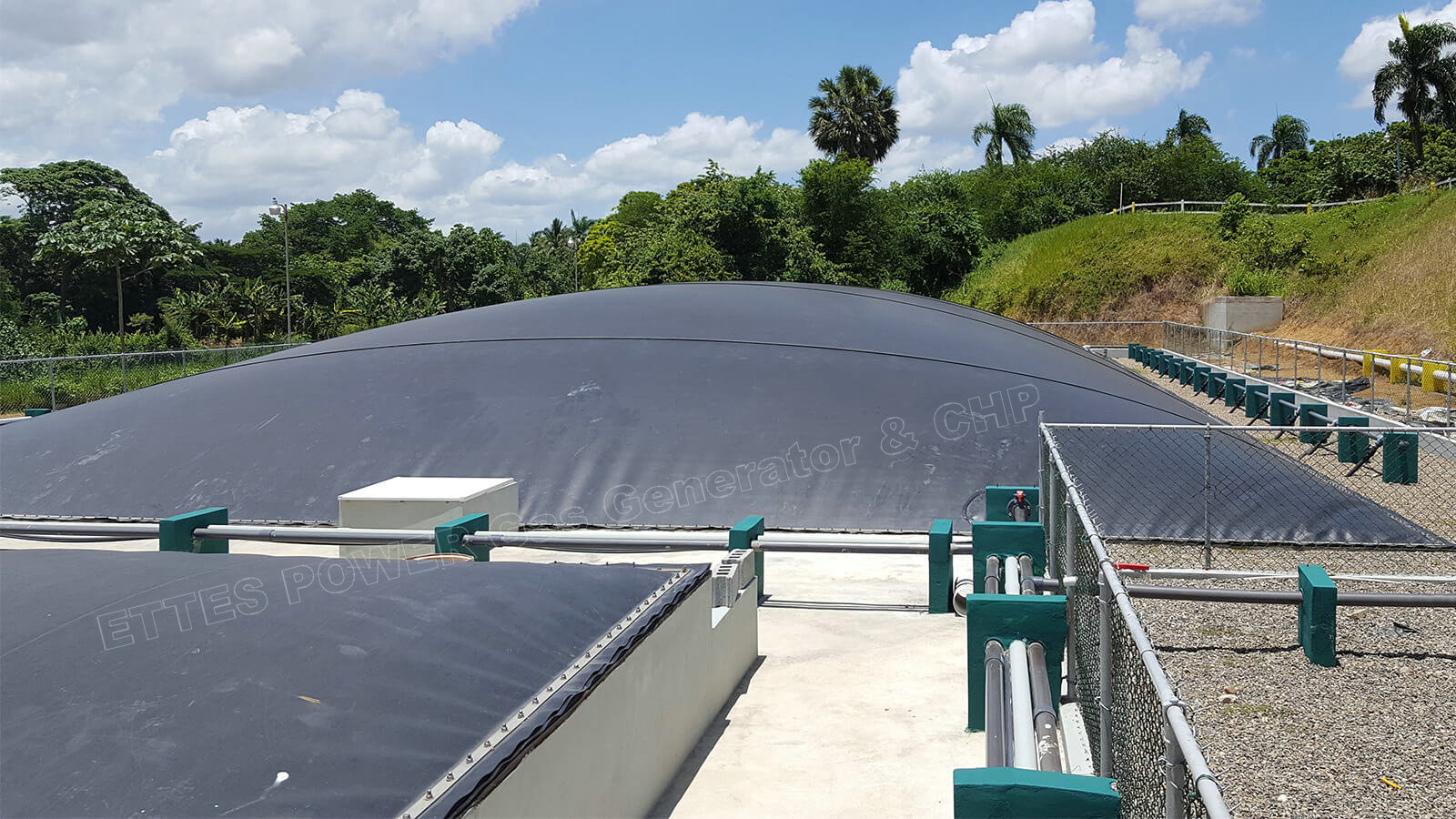 MAN Series 1100kW(1MW) Biogas CHP System to Panama- ETTES POWER